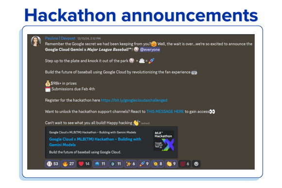 Hack hackathons: Join the Devpost Discord server